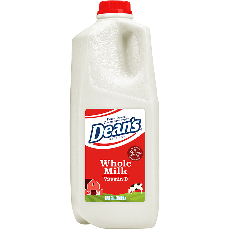 Whole Milk Plastic Half Gallon - Dean's® Dairy